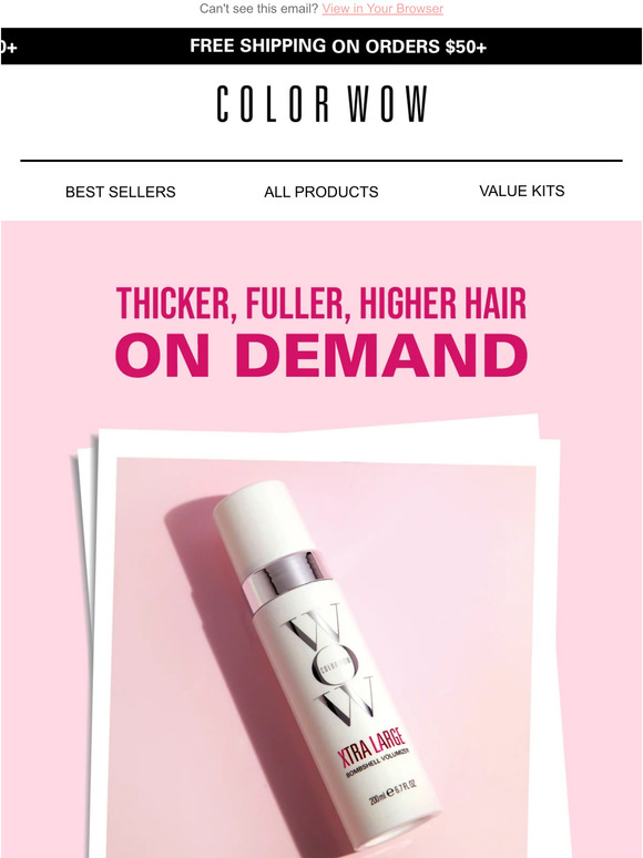 Color Wow: Struggle with thin, limp hair? | Milled