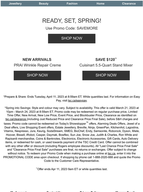 The Shopping Channel: Spring into Savings 💐 SAVE UP TO 25% | Milled