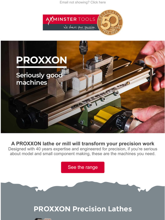 Axminster Tools: Lathes and Milling with PROXXON | Milled
