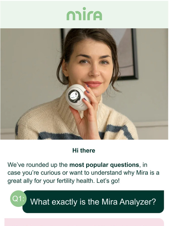 Mira Fertility: 💚 Get to know Mira up close | Milled