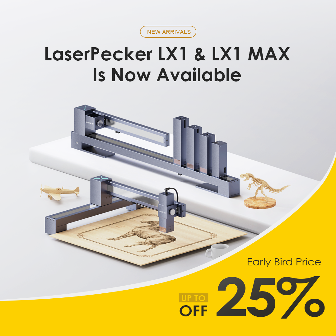 Laserpecker: 📢 LaserPecker LX1 and LX1 Max Are Now Available! | Milled