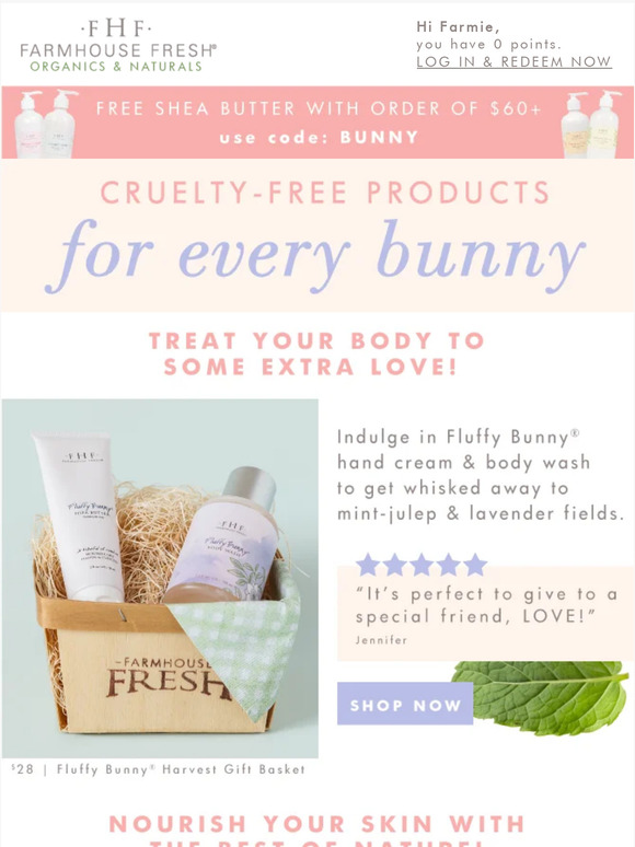 FarmHouse Fresh: *adds to cart* Cruelty-Free & Indulging Skincare 💚 ...
