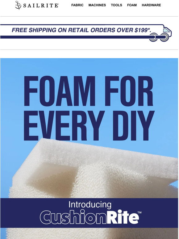 Sailrite: A New Name in the Foam Game | Milled