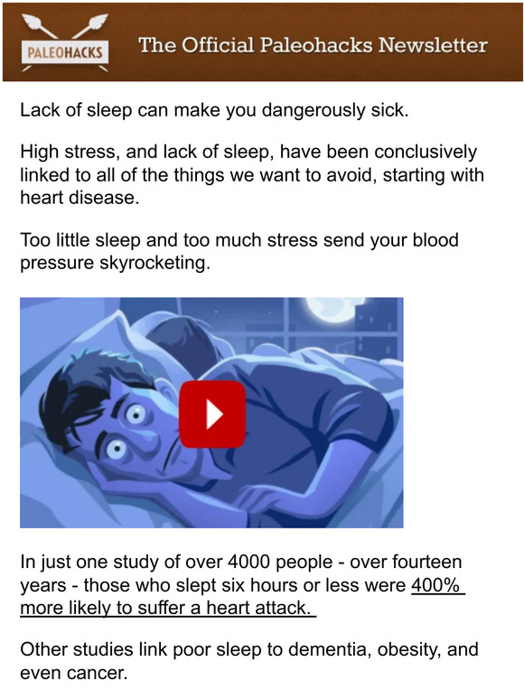 PaleoHacks: sleep problems? Here’s the reason (and how to fix it) | Milled