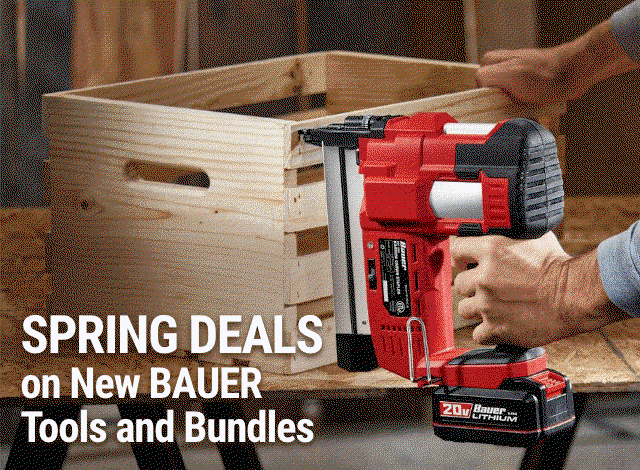Harbor Freight: SPRING DEALS on New BAUER Tools + Limited-Time Bundle ...