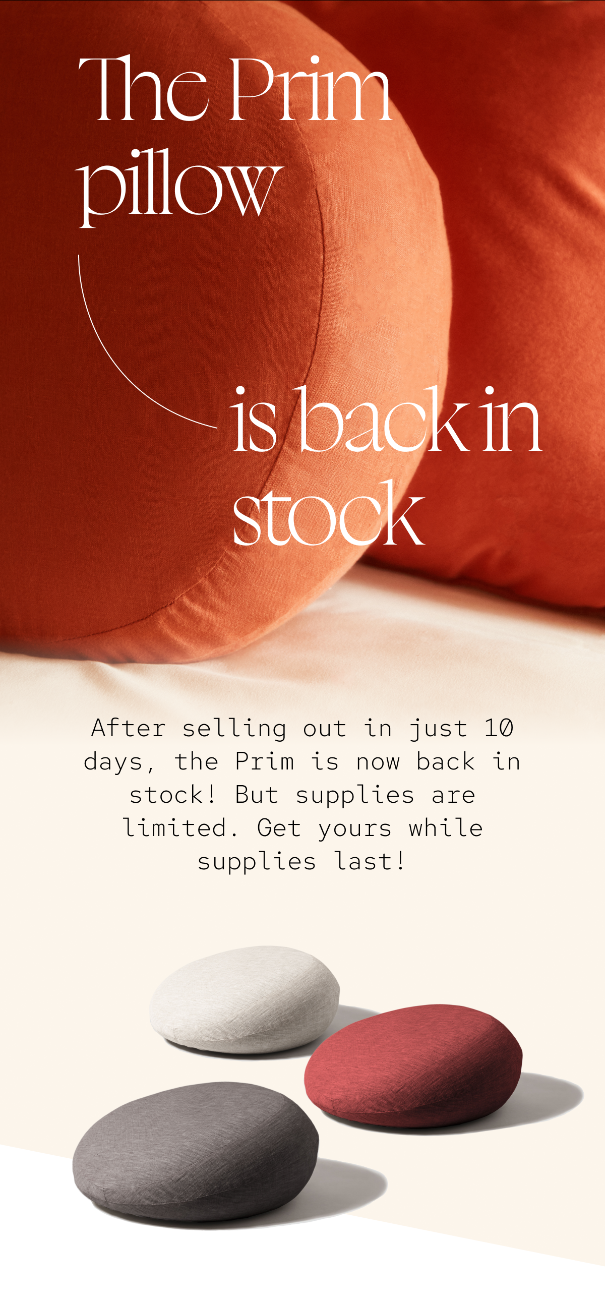 Tabu: The partner pillow that sold out in 10 days is back in stock ...