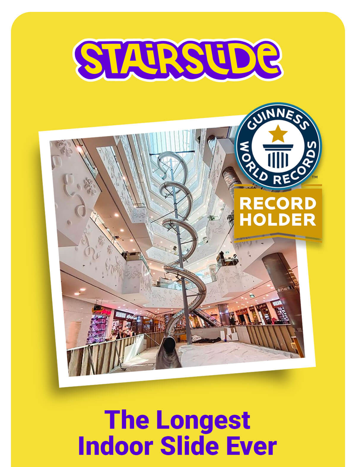 Stairslide: The longest indoor slide ever!🤩 | Milled