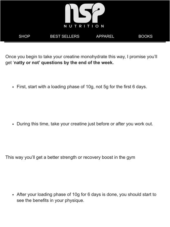 NSP Nutrition: Unlock the full benefits of creatine | Milled