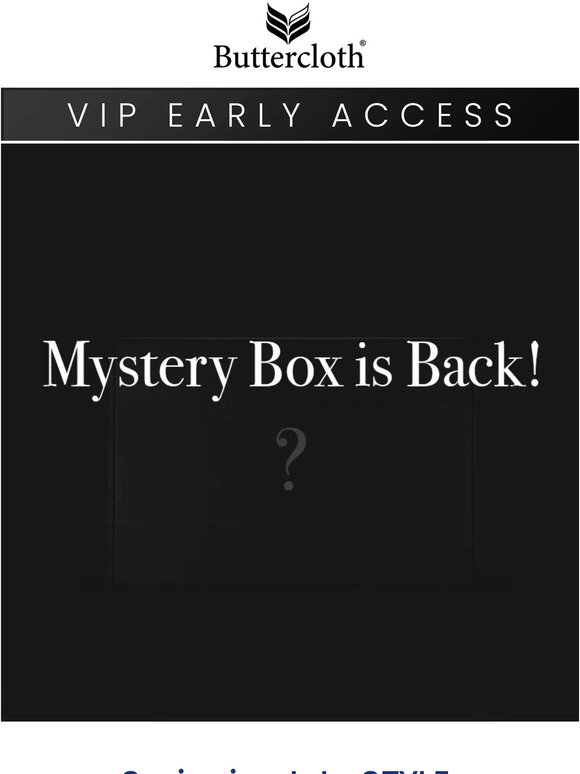 Buttercloth: VIP Early Access: 50% OFF + Mystery Boxes are Back | Milled