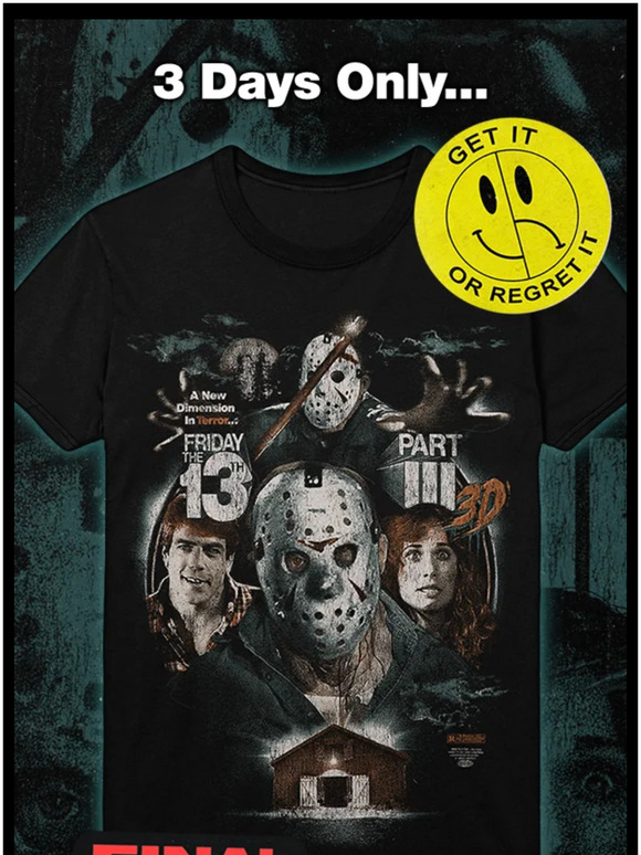 Gutter Garbs: Friday the 13th Part 3 FINAL PRINT | Milled