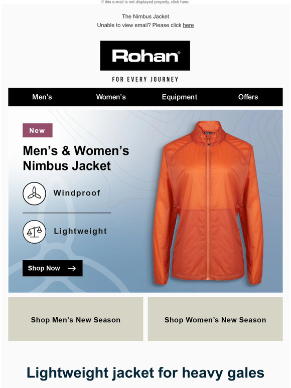 Rohan: A lightweight jacket for heavy gales | Milled