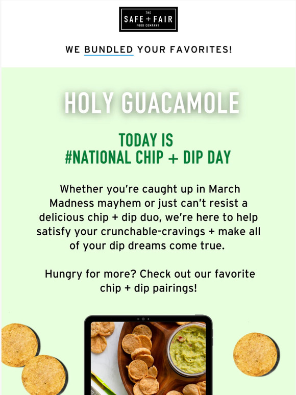 Safe + Fair: Chip, Dip, Hooray! 🌶️ | Milled