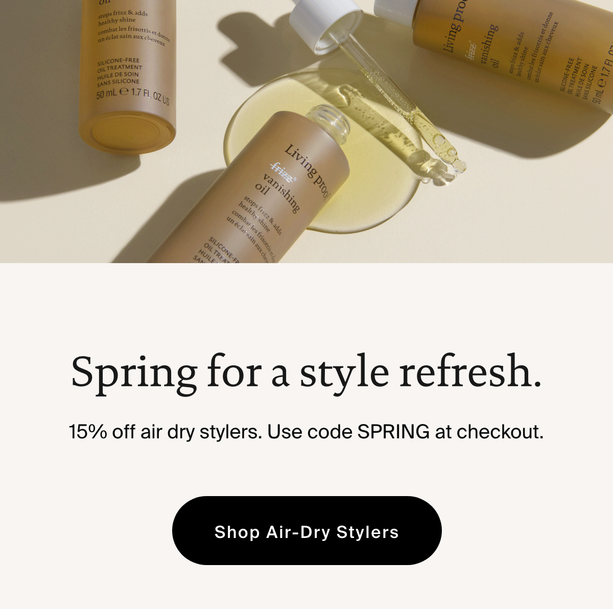 Living Proof: TODAY ONLY: 15% off air-dry stylers | Milled