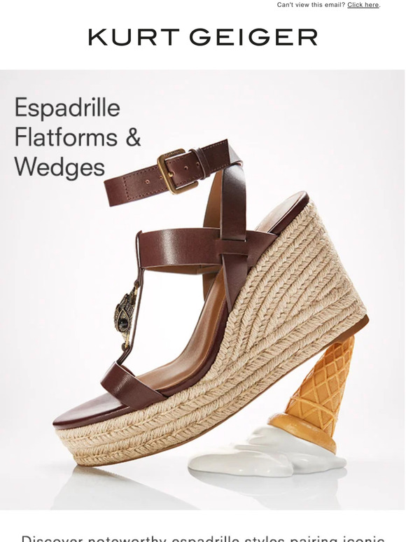 Kurt Geiger: NEW IN: Espadrille Collection | Milled