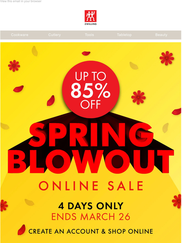 ZWILLING: Spring Blowout is on NOW! 💥4 days only! Save up to 85% off ...