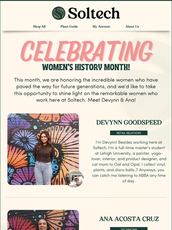 Soltech Solutions: Women's History Month Spotlight! 🎊 | Milled