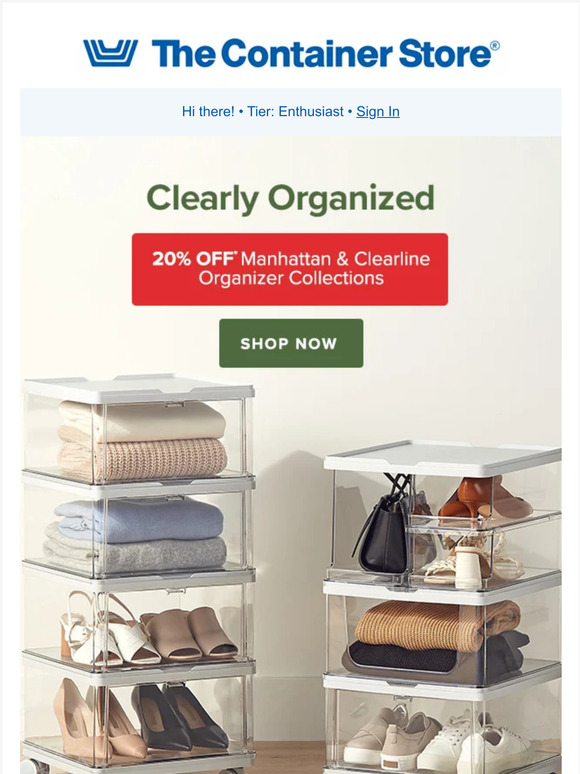 The Container Store: Stackable. Mixable. Modular. 20% OFF. | Milled