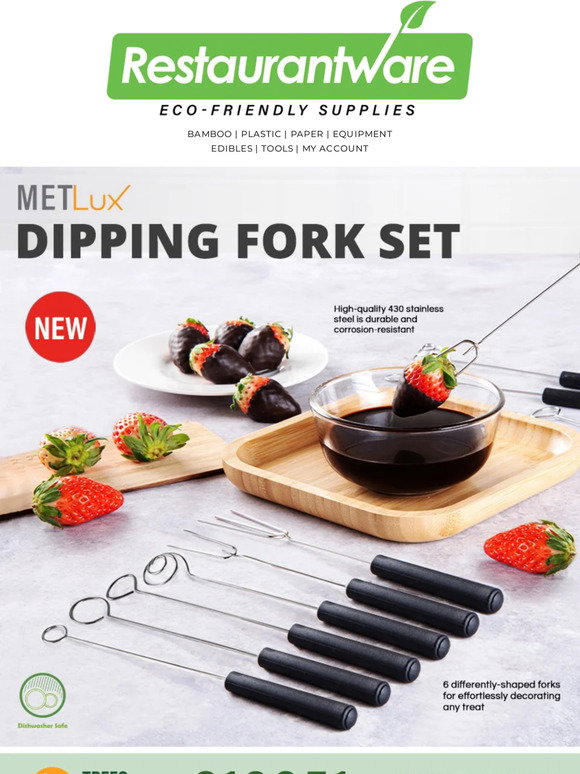 Restaurantware: Decorate Desserts With Our NEW Dipping Fork Set 👏 | Milled