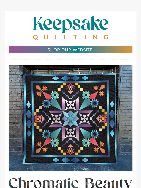 Keepsake Quilting: 🤩 🤩 Simply Stunning! A brand new Block of the Month ...