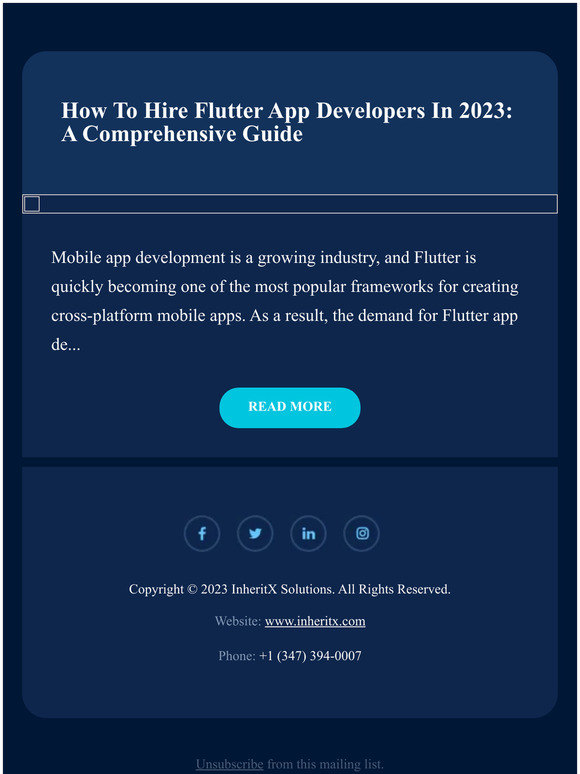 InheritX: How To Hire Flutter App Developers In 2023: A Comprehensive Guide | Milled