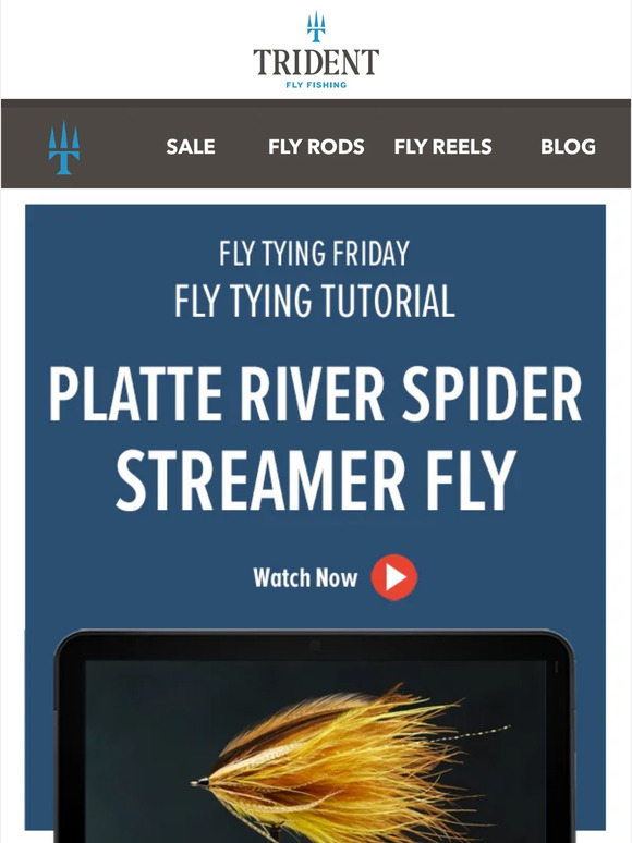 Trident Fly Fishing: How to Tie a Platte River Spider Streamer. | Milled