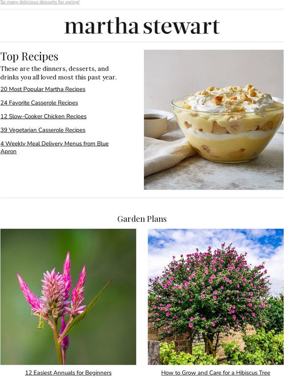 Martha Stewart: 20 Most Popular Martha Recipes | Milled