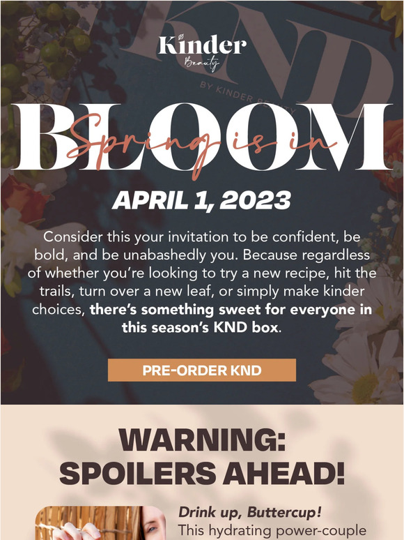 Kinder Beauty: A sneak peek at the 🌼spring🌼 Bloom Edition KND box | Milled