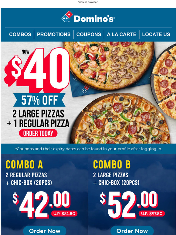 Domino's Pizza: Don't Miss Out on Savings! Redeem Your eCoupons Before ...