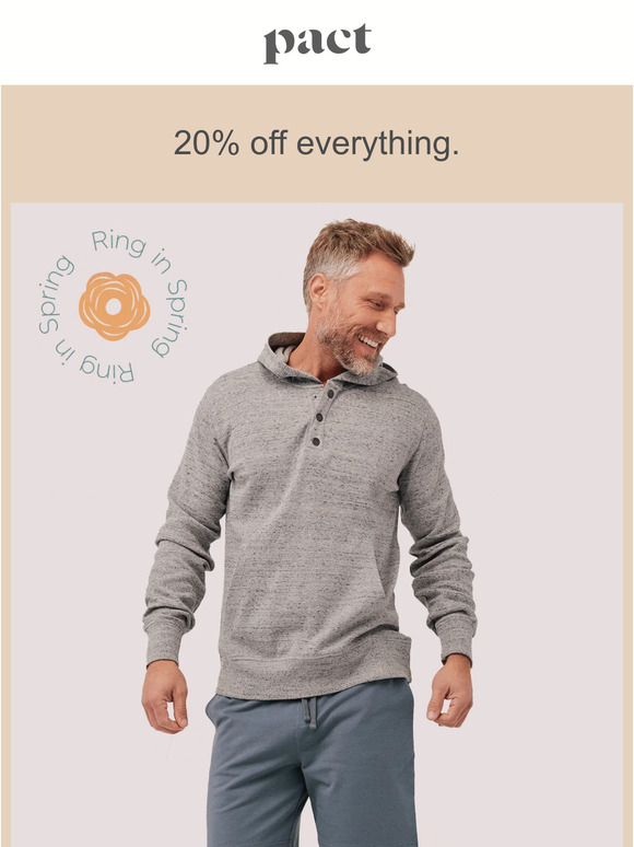 PACT Apparel: Entire Site on Sale | Milled