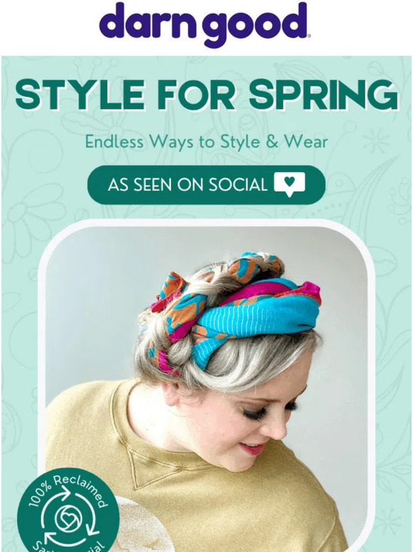 Darn Good Yarn: 🎥 NEW Styles for Spring 🌸 Reclaimed Sari Medleys ON ...