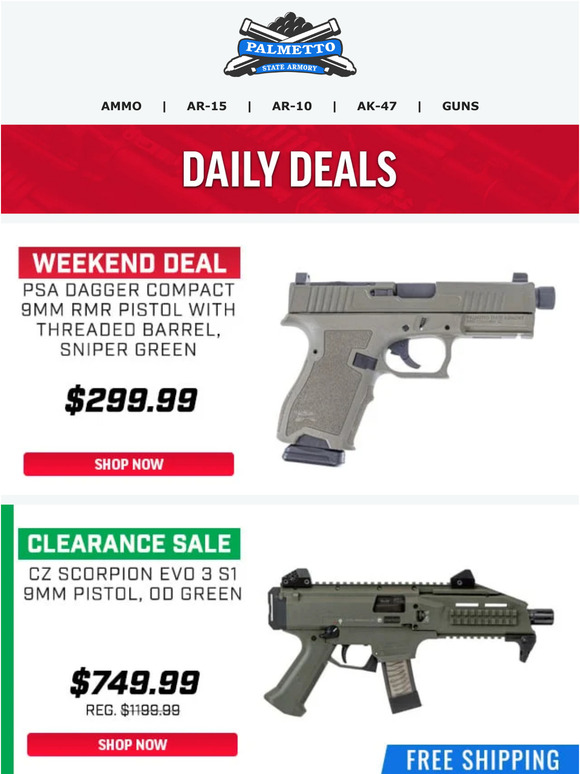 Palmetto State Armory: Laser In On Todays Early Morning Deals | PSA ...