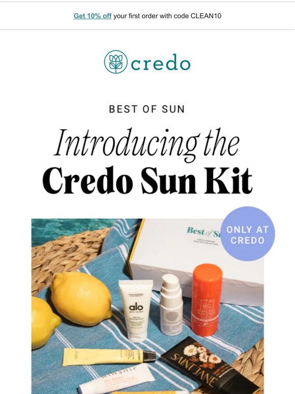 Credo Beauty: The Credo Sun Kit is here! | Milled