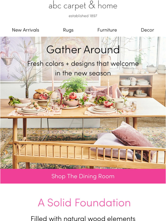 ABC Carpet & Home: Celebrate Spring Around Your (New) Dining Table | Milled