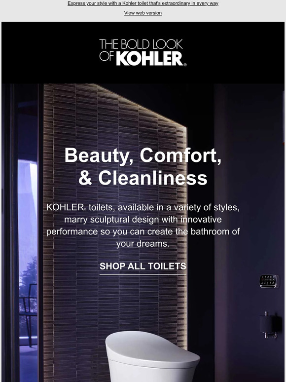 Kohler: Explore a Range of Toilets to get the Look You Want | Milled