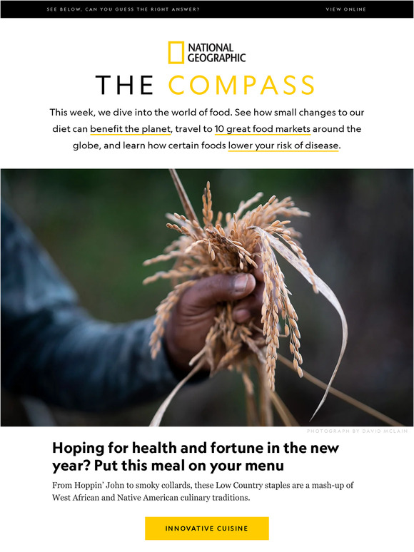 National Geographic: The Compass: The meal to eat if you're hoping for ...
