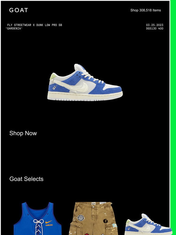 GOAT: [SEED] Just Dropped: Fly Streetwear x Dunk Low Pro SB 'Gardenia ...