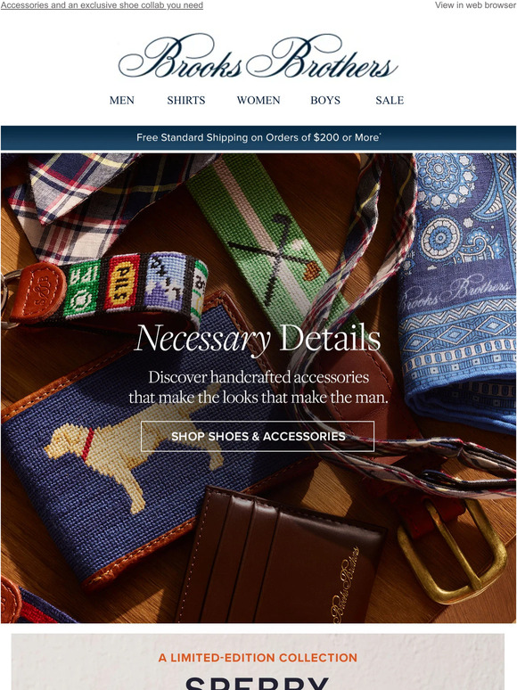 Brooks Brothers: This completes your look. | Milled