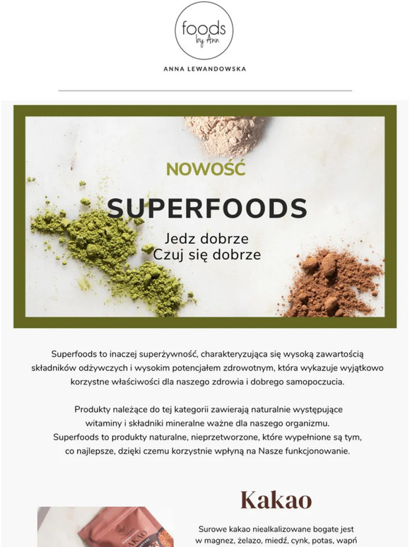 Foods by Ann: Raz, dwa...aż TRZY rodzaje superfoods! Nie musisz ...