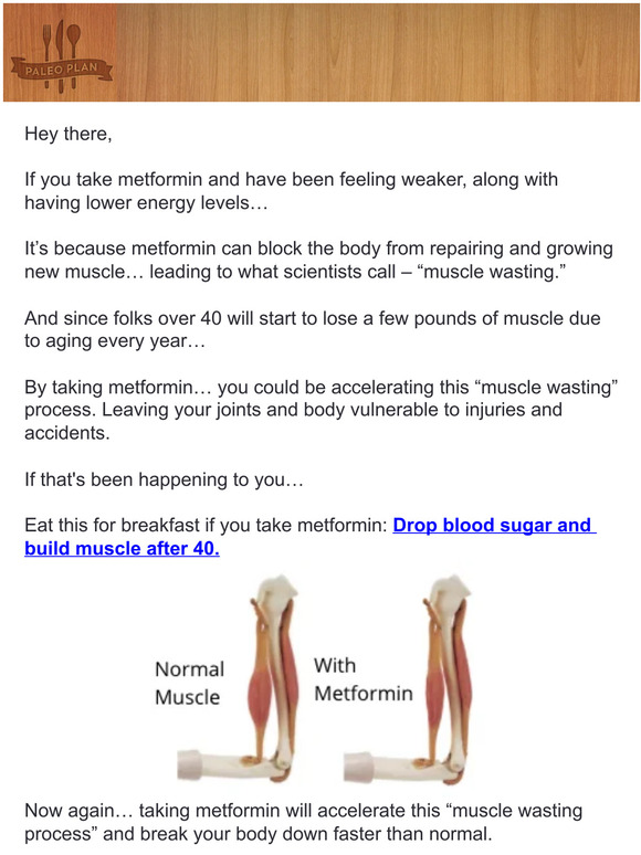 PaleoPlan: Why metformin makes you feel weak (Kills Muscle) | Milled