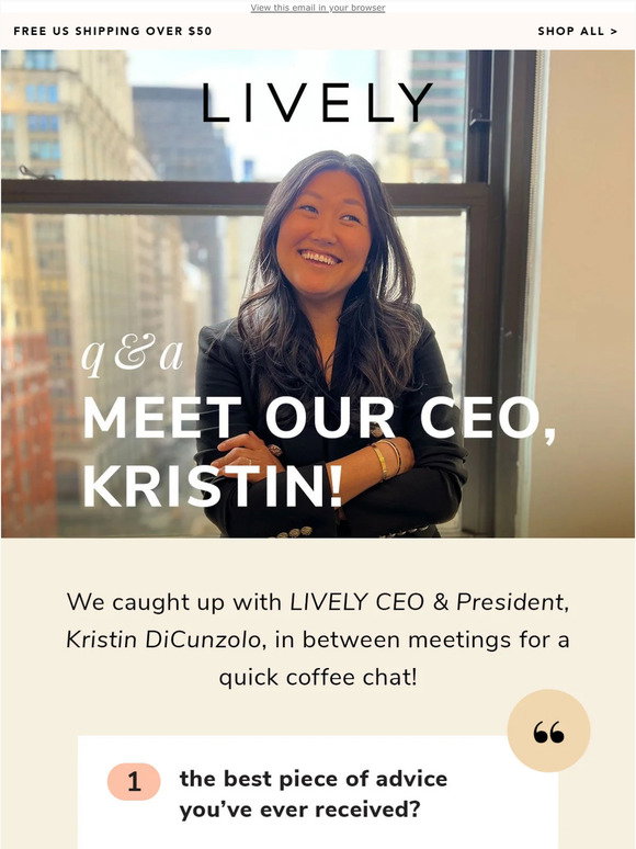 Lively: 5 Fun Facts About Our CEO – Meet Kristin! | Milled