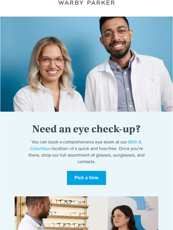 Warby Parker: Book an eye exam at our 80th & Columbus store | Milled