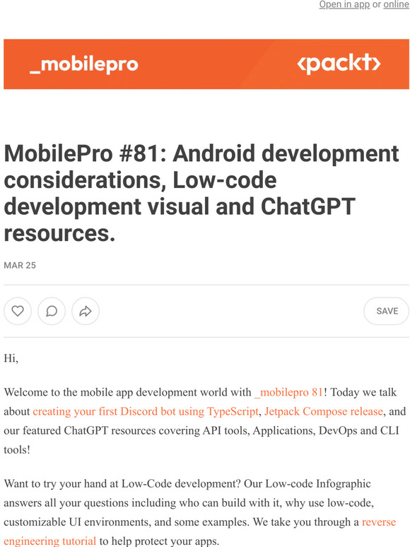 Packt Mobilepro 81 Android Development Considerations Low Code Development Visual And
