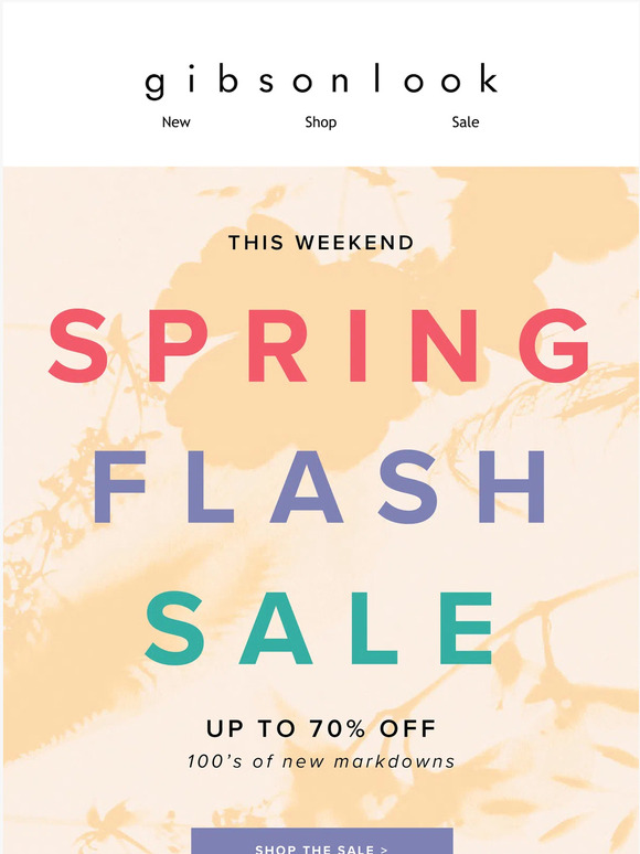 Gibson: Fresh Styles for Spring: Flash Sale Now On | Milled