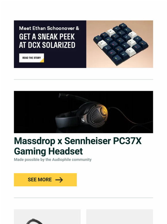 Drop: Massdrop x Sennheiser PC37X Gaming Headset, ADV. Spider TWS On ...