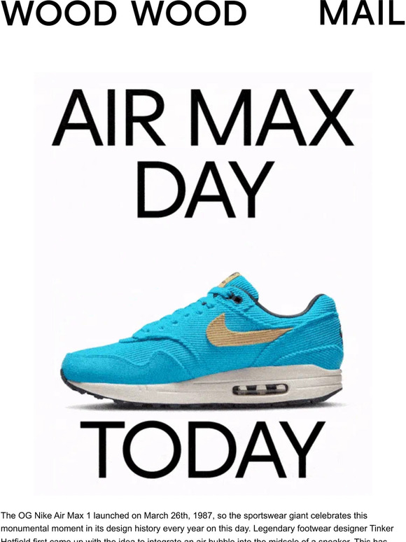 Wood Wood: Happy Air Max Day | Milled