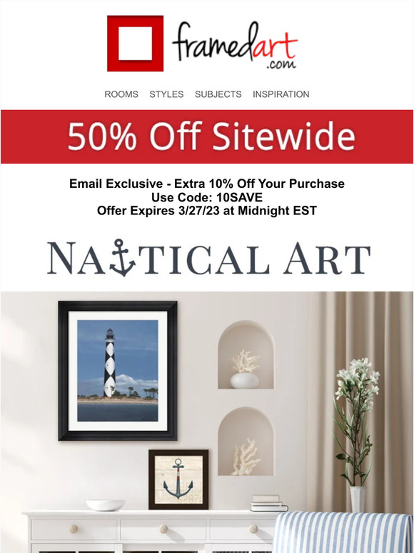 Framed Art: Ahoy, Maties ⚓ Check Out Our Nautical Art | Milled