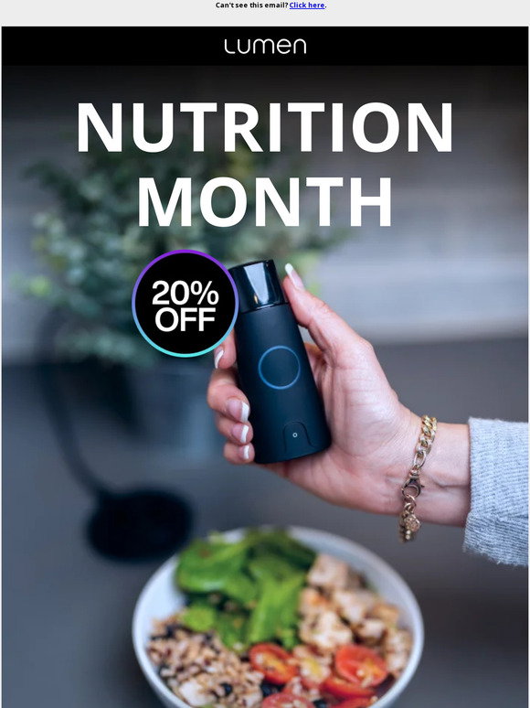 Lumen: 20% off Nutrition Month Sale 🍎💪 | Milled