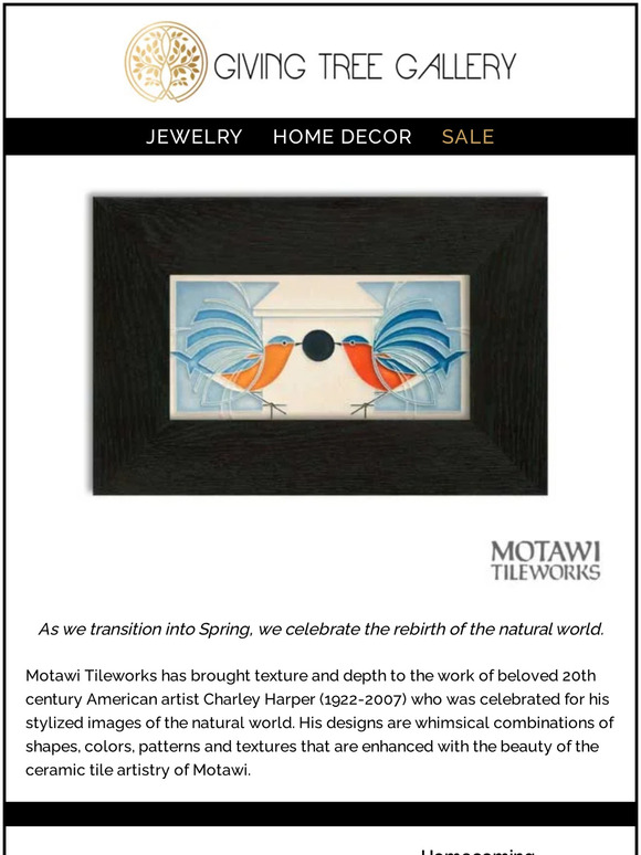 The Giving Tree Gallery: Motawi Tiles + Beloved Artist Charley Harper ...
