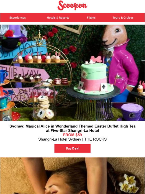 Scoopon: Sydney: Alice in Wonderland Buffet High Tea | Milled