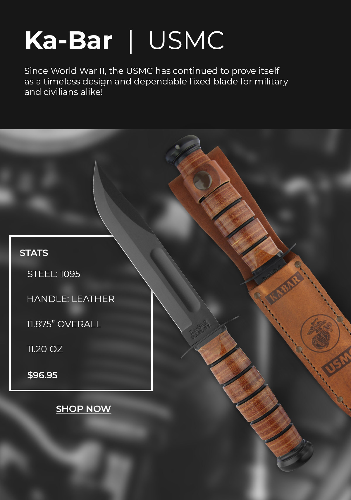 Blade HQ: Ka-Bar USMC - Timeless & Dependable Design! | Milled